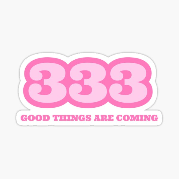"Angel Number 333" Sticker by venusbyliv | Redbubble