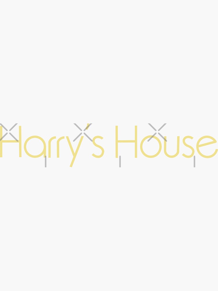 "Harry’s House Logo" Sticker by PandaBearPie | Redbubble