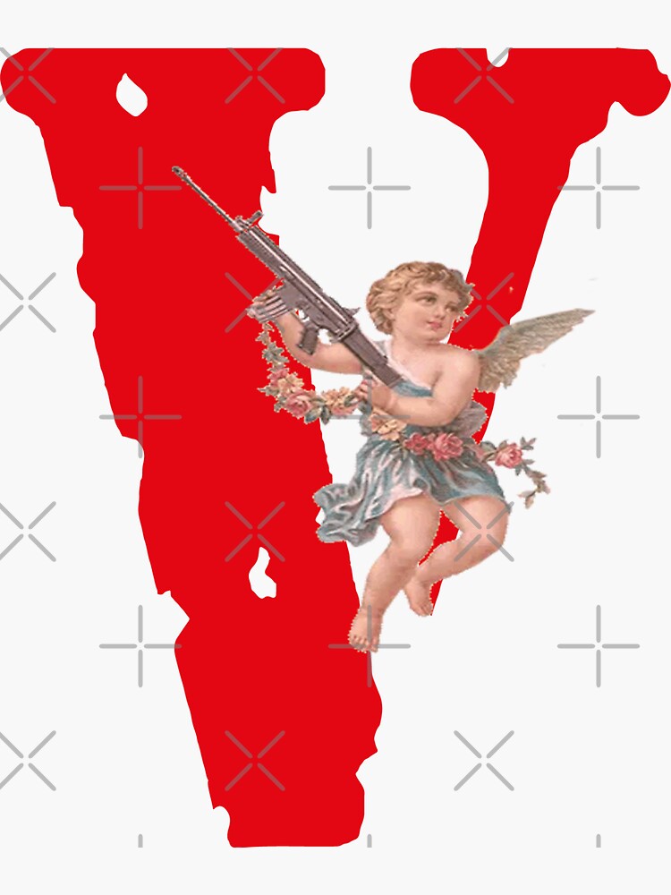"Vlone - V lone - VLone - Vlone baby gunn angel" Sticker for Sale by ...