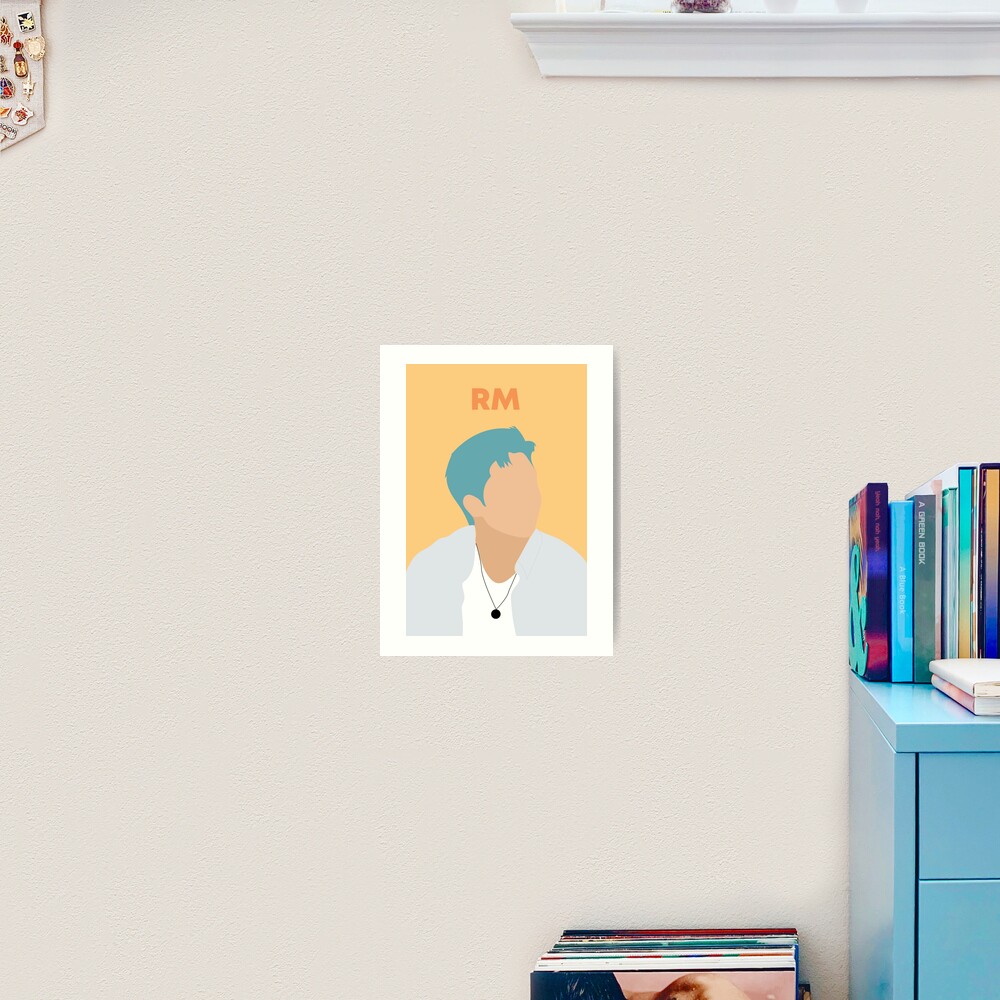 "BTS RM Outline Drawing" Art Print for Sale by andrepak | Redbubble