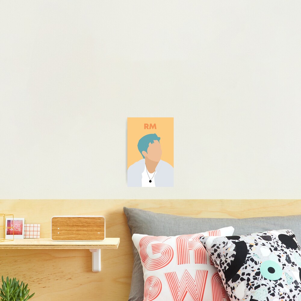 "BTS RM Outline Drawing" Photographic Print for Sale by andrepak ...