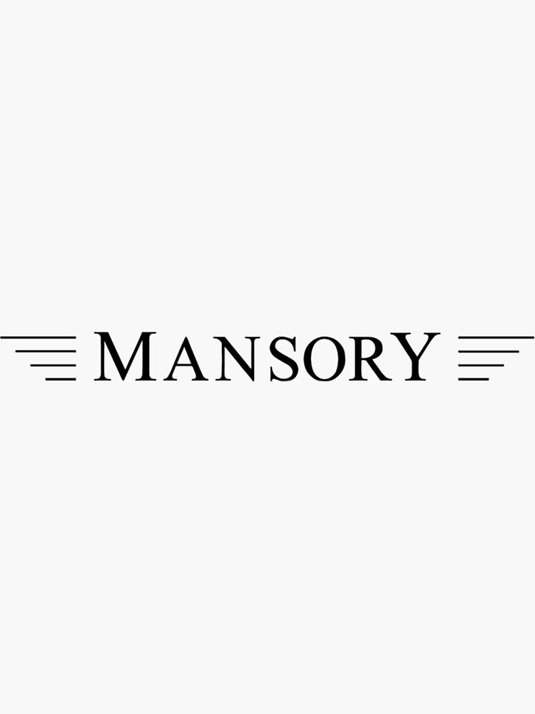 "Best Seller - Mansory Logo Merchandise Essential T-Shirt" Sticker for ...
