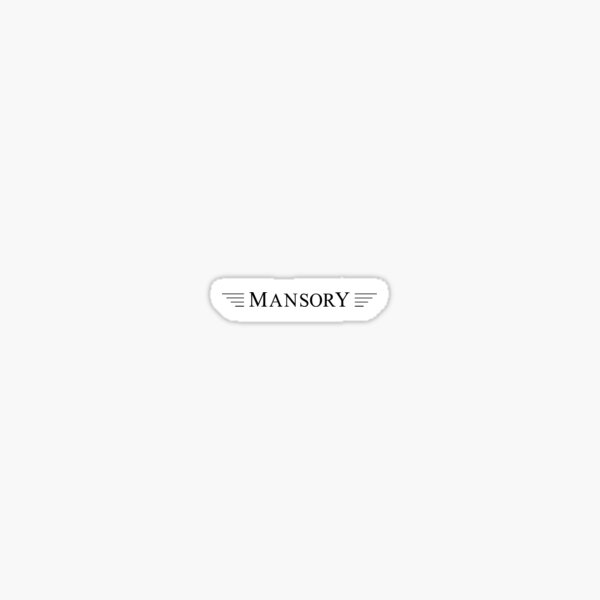 "Best Seller - Mansory Logo Merchandise Essential T-Shirt" Sticker for ...