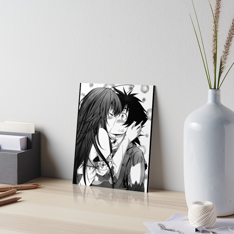 "Rias And Issei Kissing Classic ." Art Board Print by reikacrogers ...