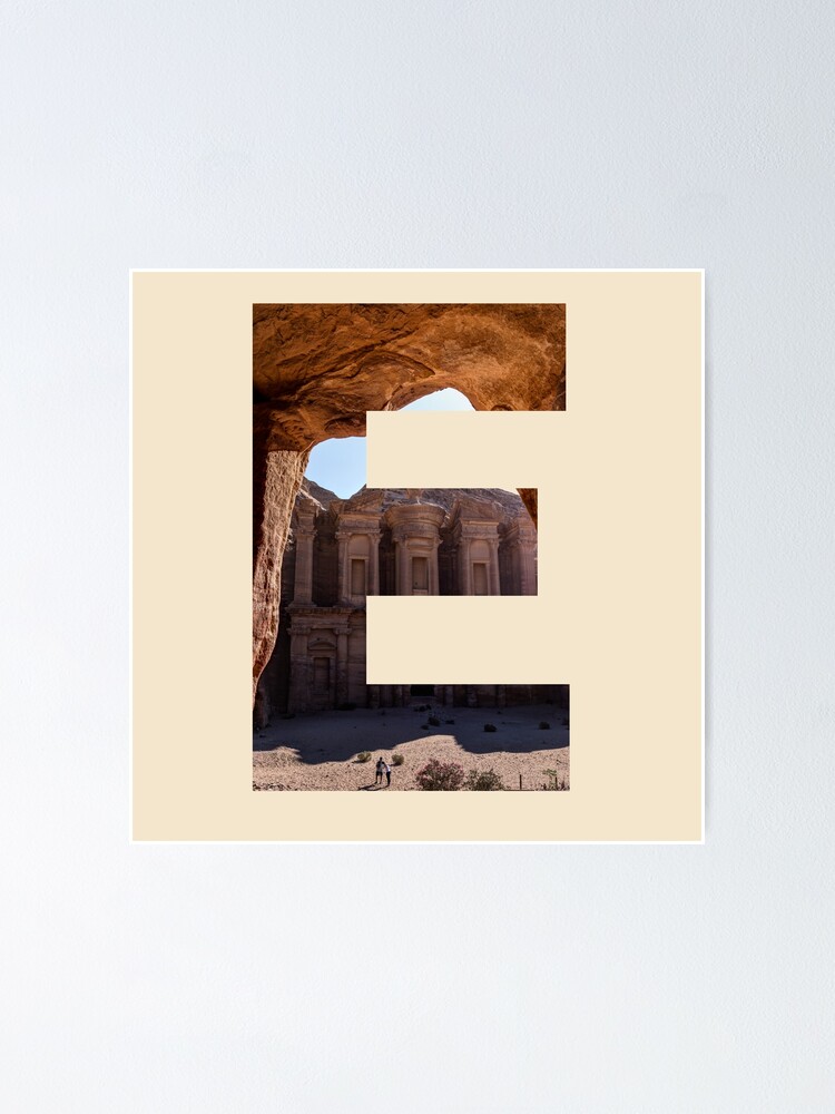 "Petra in the letter E sticker" Poster for Sale by beskrajem | Redbubble