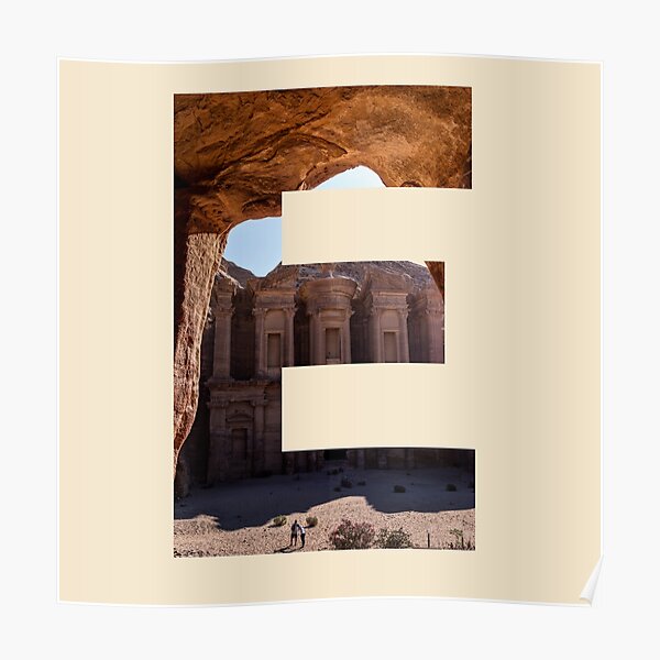 "Petra in the letter E sticker" Poster for Sale by beskrajem | Redbubble