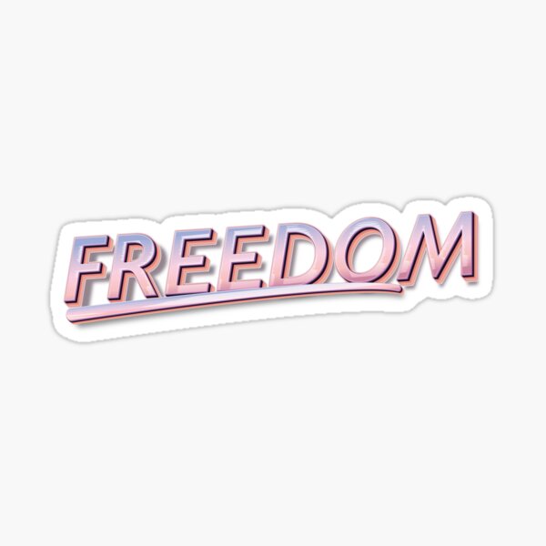 "Freedom" Sticker by Maikosu | Redbubble