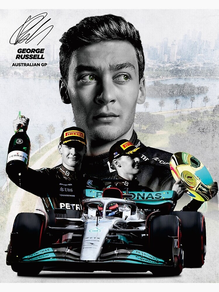 "GEORGE RUSSELL - AUSTRALIAN GP 2022 Poster" Photographic Print for ...