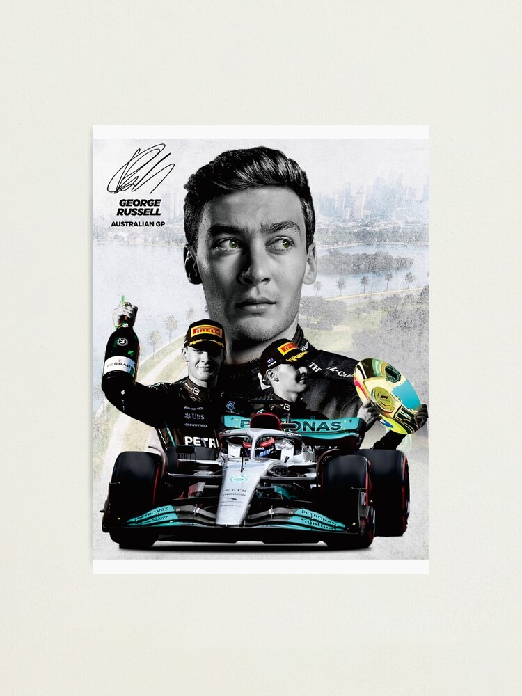 "GEORGE RUSSELL - AUSTRALIAN GP 2022 Poster" Photographic Print for ...