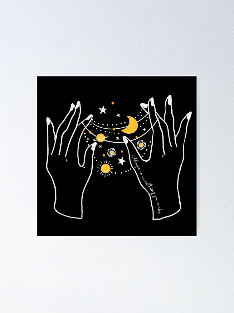 "Mythical hands around the solar system - space" Poster for Sale by ...