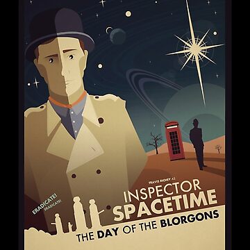 "Inspector Spacetime Day Of The Blorgons" Art Print for Sale by ...