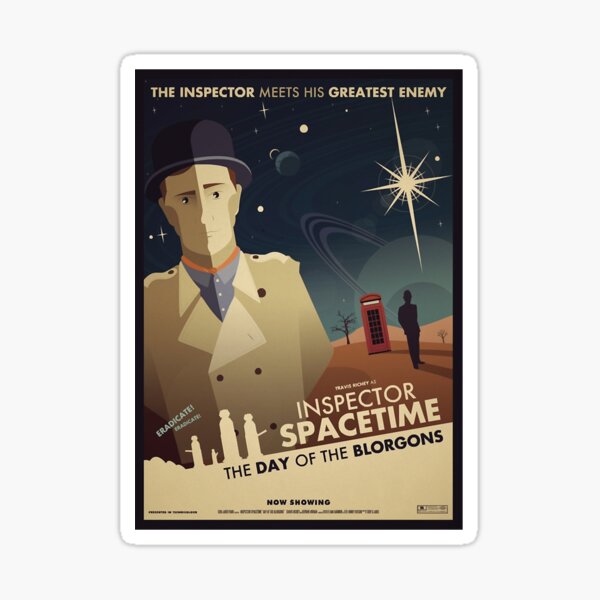 "Inspector Spacetime Day Of The Blorgons" Sticker for Sale by ...