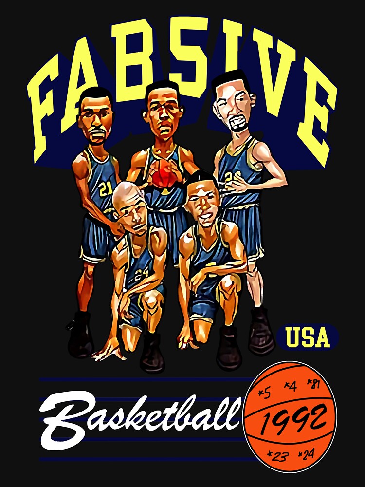 "Fab Five Michigan Sticker" Essential T-Shirt for Sale by Annakilohi ...