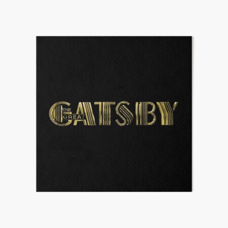 "The Great Gatsby Logo (Gold)" Art Board Print by ThatBenGuy23 | Redbubble