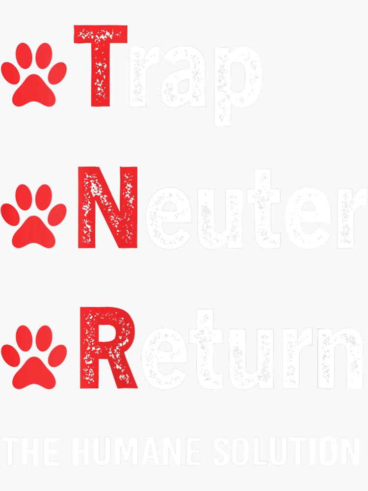 "Womens Trap Neuter Return The Humane Solution Cute cat kitten lover ...