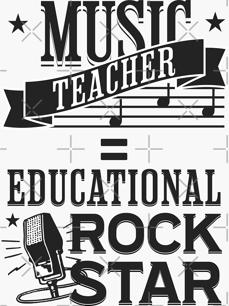 "Educational Rockstar Funny Music Teacher Gift Idea For Music Teachers ...