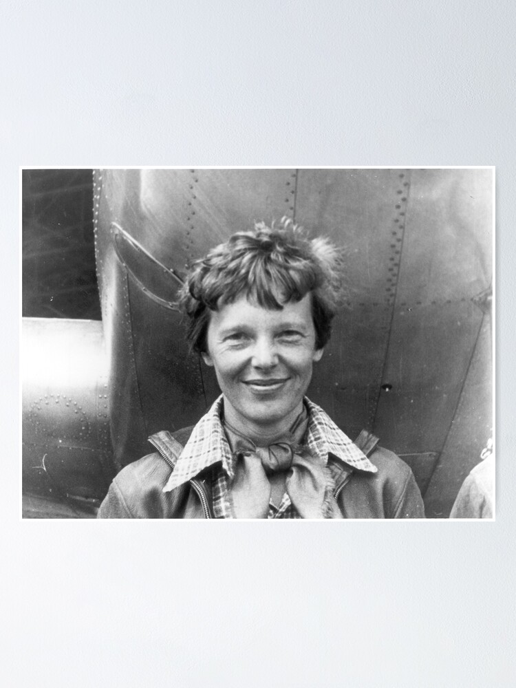 "Amelia Earhart aviation pioneer" Poster for Sale by OnlyC | Redbubble