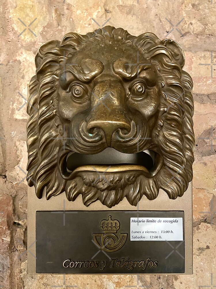 "lion head mailbox" Poster for Sale by ponted | Redbubble
