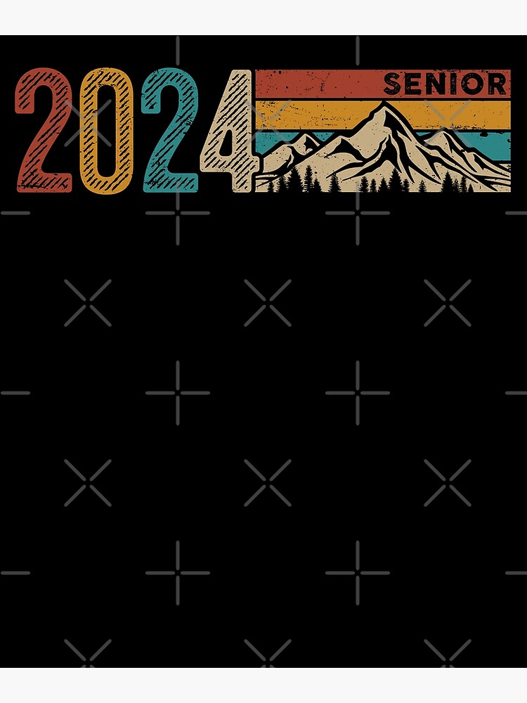 "Senior 2024 Class of 2024 Graduate 2024 Retro Vintage Oldschool ...