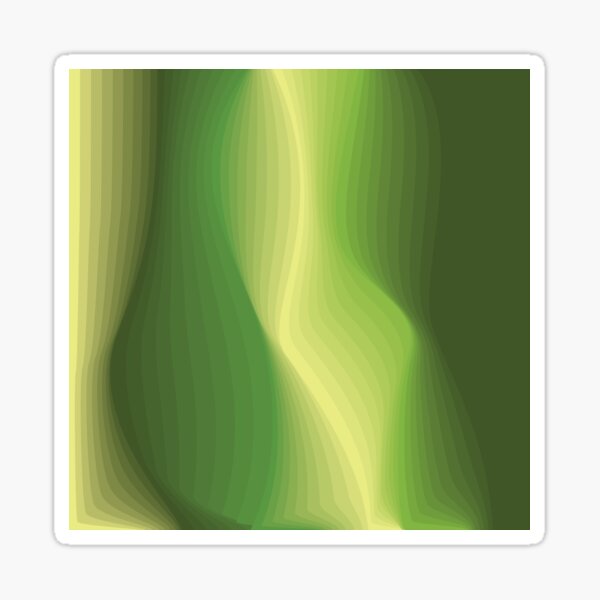 "Vertical Wave pattern Green" Sticker by AlexandraNN | Redbubble