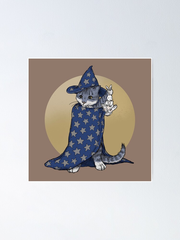 "Magic Kitty" Poster for Sale by oOchainedOo | Redbubble