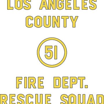 "Emergency Squad 51 Door" Essential T-Shirt for Sale by auntysocial ...
