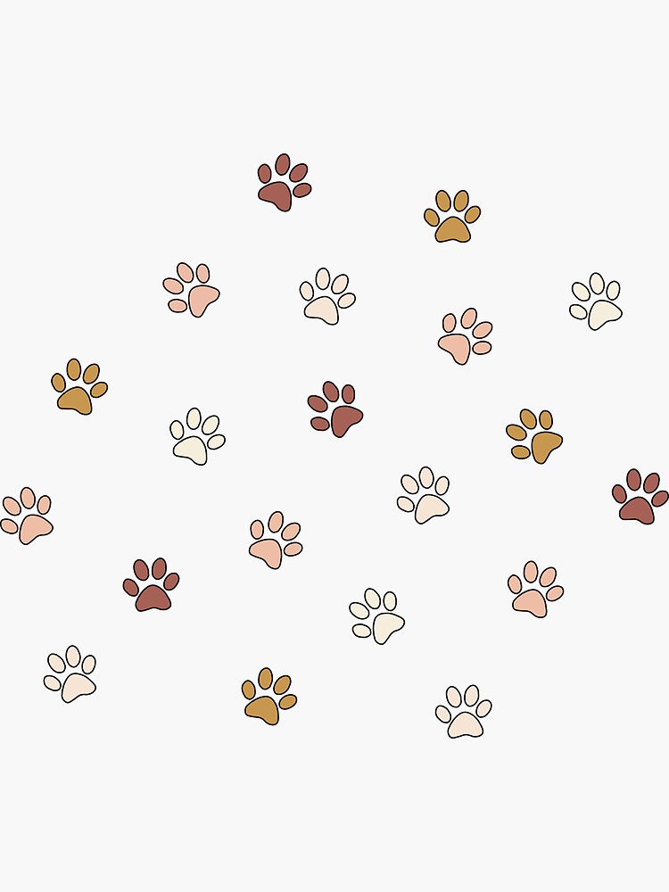 "Mini Paw Print Pack Sophisticated" Sticker for Sale by walk-by-faith ...