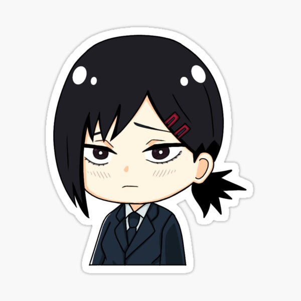 "Kobeni - Chainsaw Man " Sticker by lemonsquashstar | Redbubble
