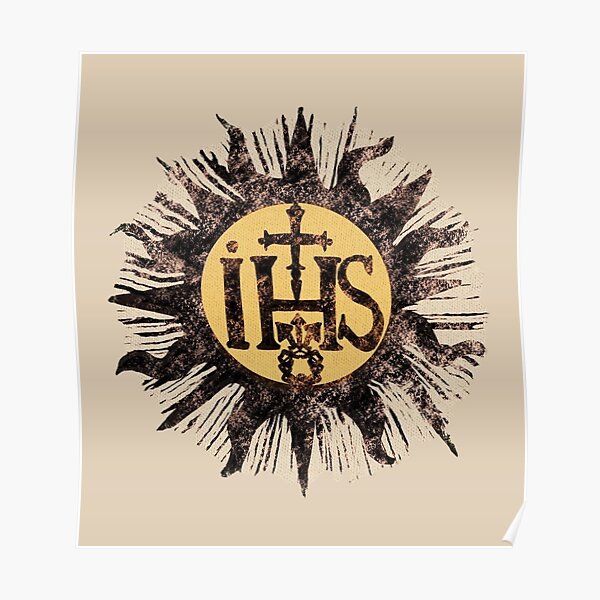 "Ihs Jesus Christ Christogram" Poster by ADMG | Redbubble