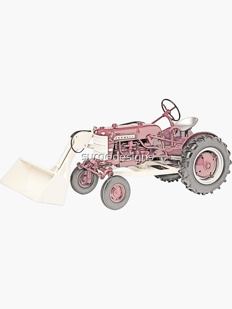 "International Havester Farmall cub and loader" Sticker by surgedesigns ...