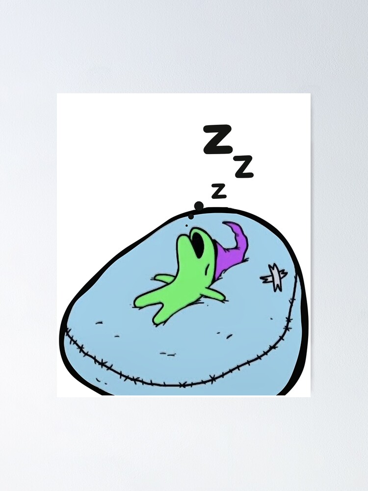 "Smiling Friends sleeping glep" Poster for Sale by AllanNone68 | Redbubble