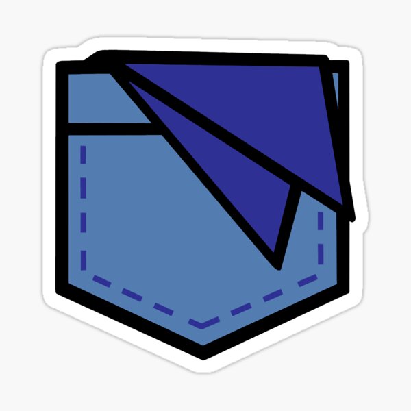 "Blue Handkerchief in the pocket " Sticker by CindyTu4171675 | Redbubble