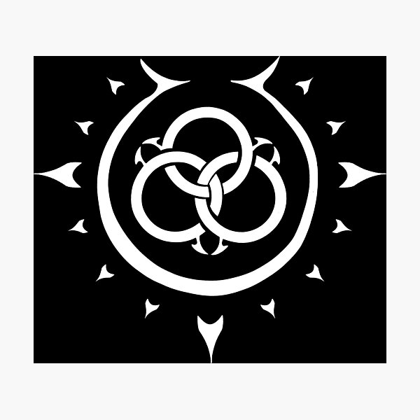 "The Rising of The Shield Hero Slave Crest White" Photographic Print ...