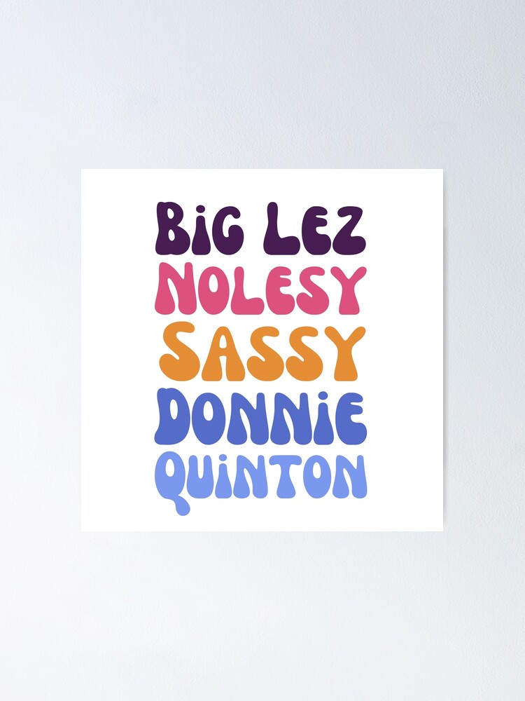 "The Big Lez Show Characters" Poster for Sale by thereelartist | Redbubble