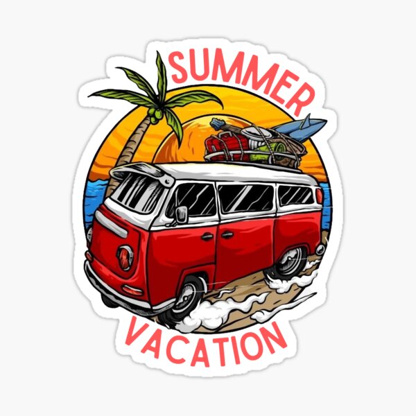 "Summer Vacation Day Gifts" Sticker by MatthewEunice2 | Redbubble