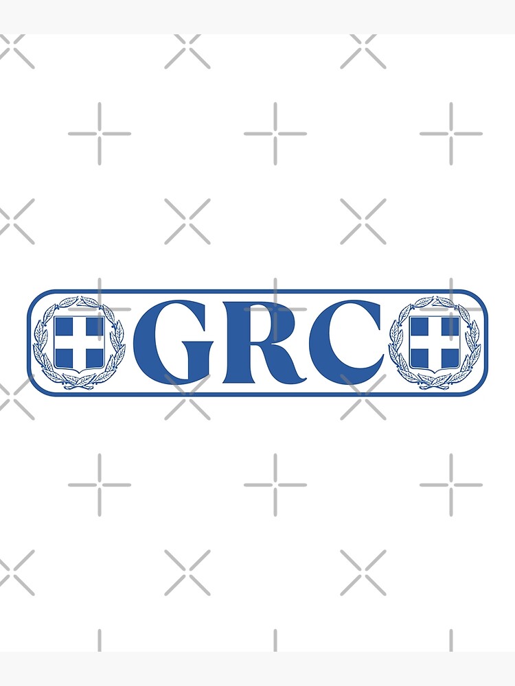 "GRC 3 Letter Code Greece" Poster by FedSherDesign | Redbubble
