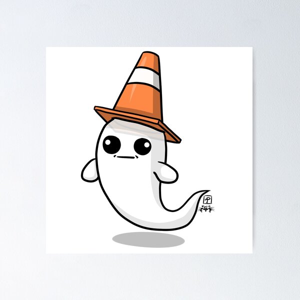 "Safety Ghost" Poster for Sale by Olificus | Redbubble