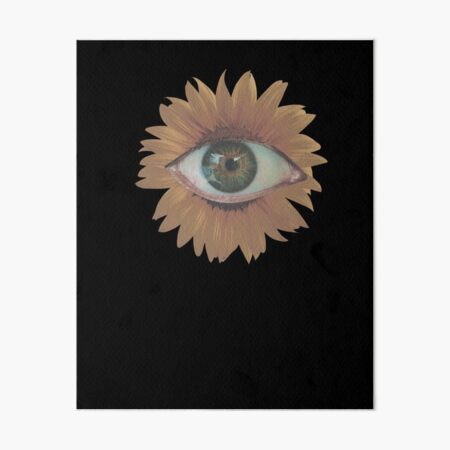 "Weirdcore Dreamcore Sunflower Eye " Art Board Print by ghost888 ...
