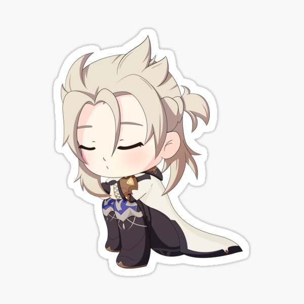 "Genshin Impact Albedo Sleeping" Sticker for Sale by Veahrs-doodles ...