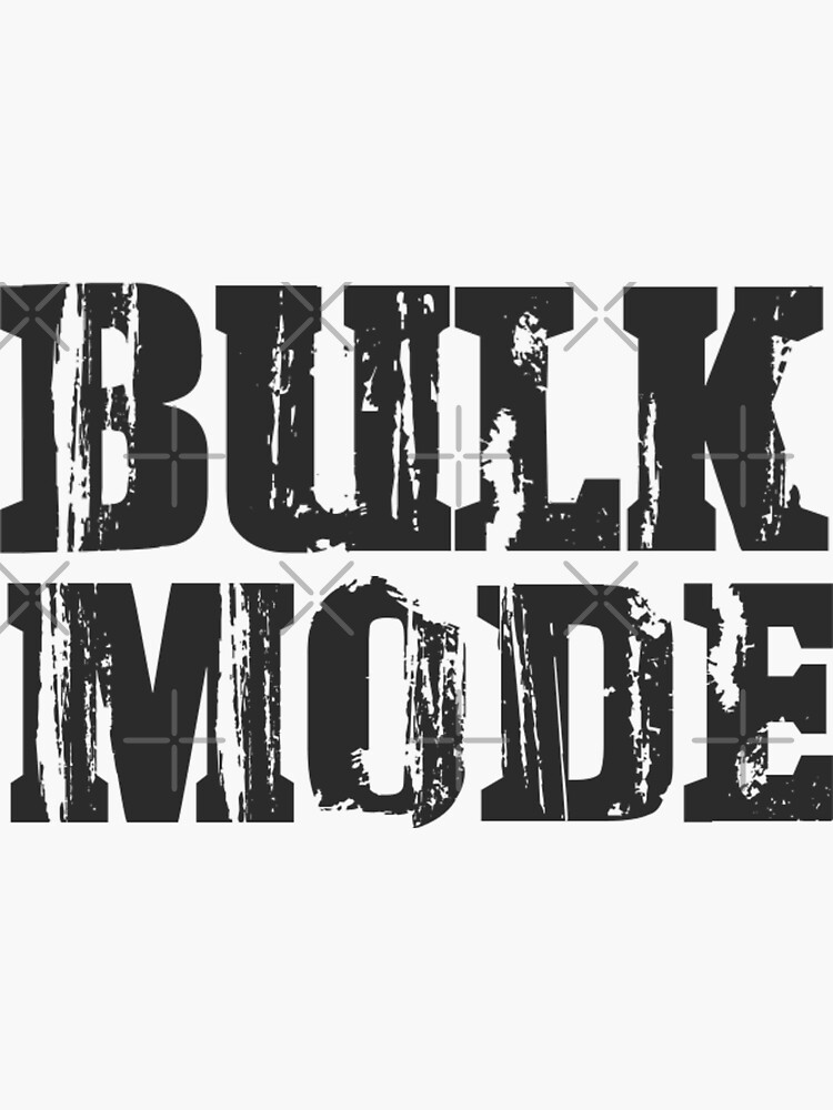 "Bulk Mode Typography" Sticker by anilbadola | Redbubble