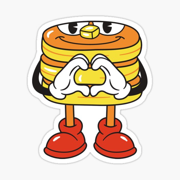 "Smiley pancake" Sticker by The-Corner-Five | Redbubble