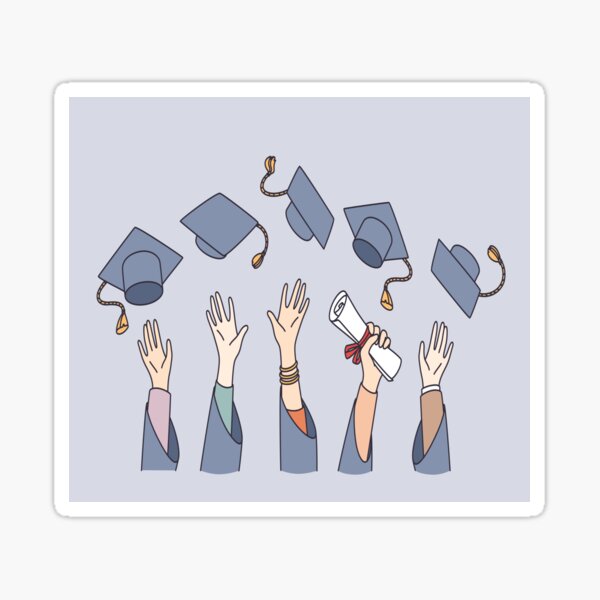 "GRADUATION" Sticker for Sale by khalilozitch | Redbubble