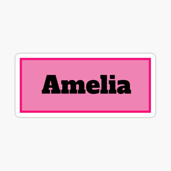 "Amelia Name" Sticker by NameMatters | Redbubble