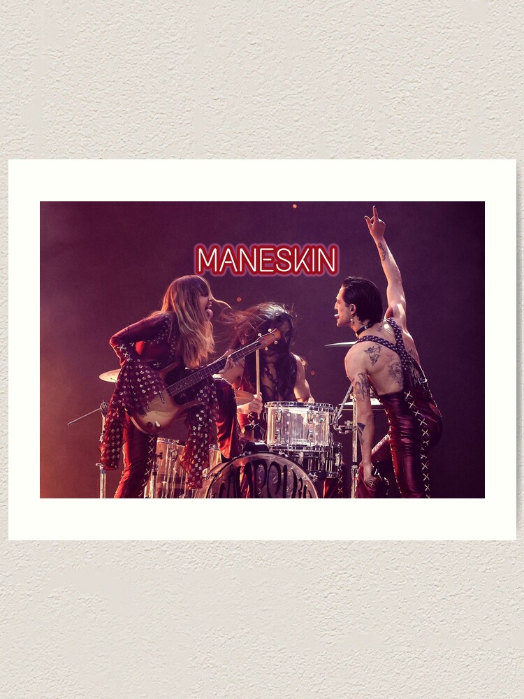 "Maneskin rock band Måneskin" Art Print for Sale by Marvs29 | Redbubble