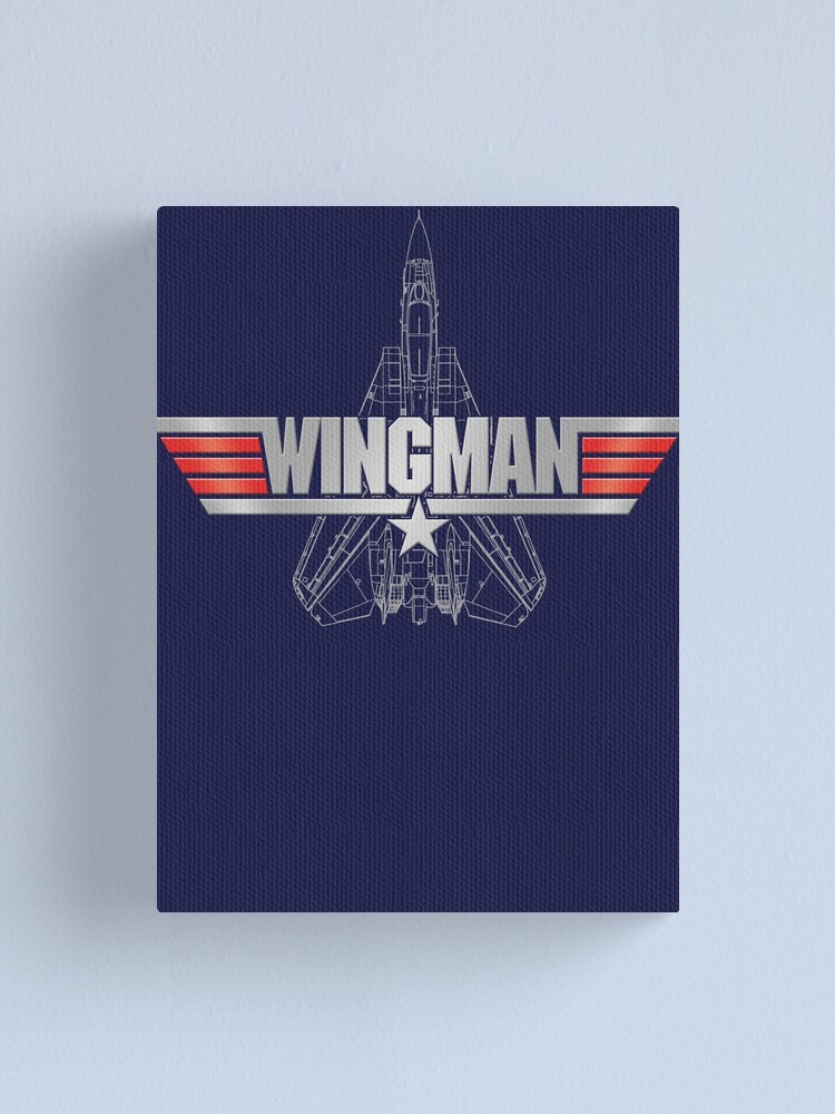 "Top Gun Wingman" Canvas Print by VanHogTrio | Redbubble