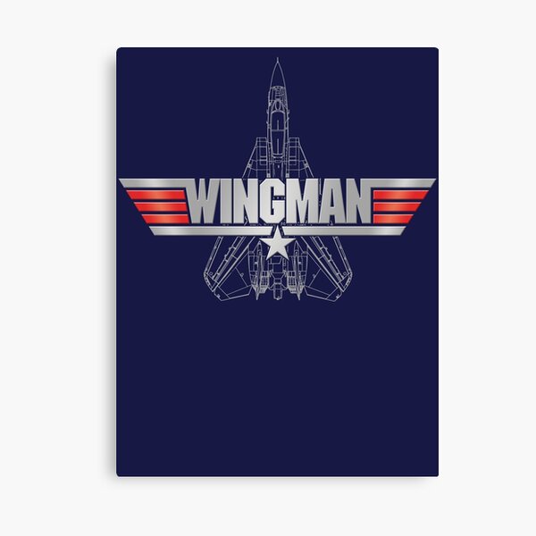 "Top Gun Wingman" Canvas Print by VanHogTrio | Redbubble