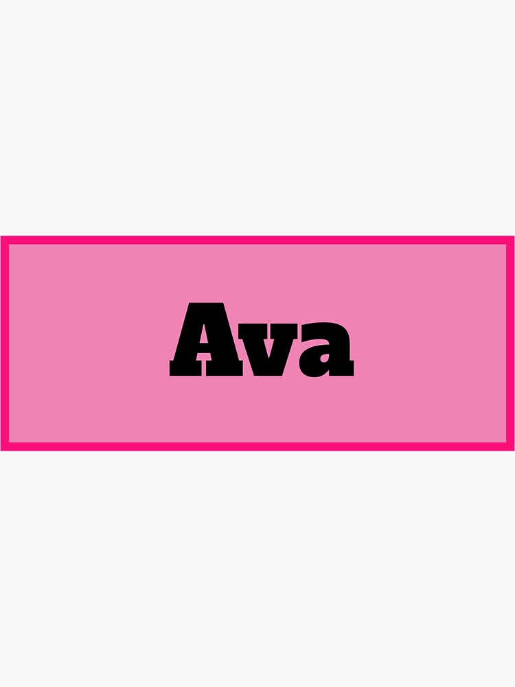 "Ava Name" Sticker by NameMatters | Redbubble