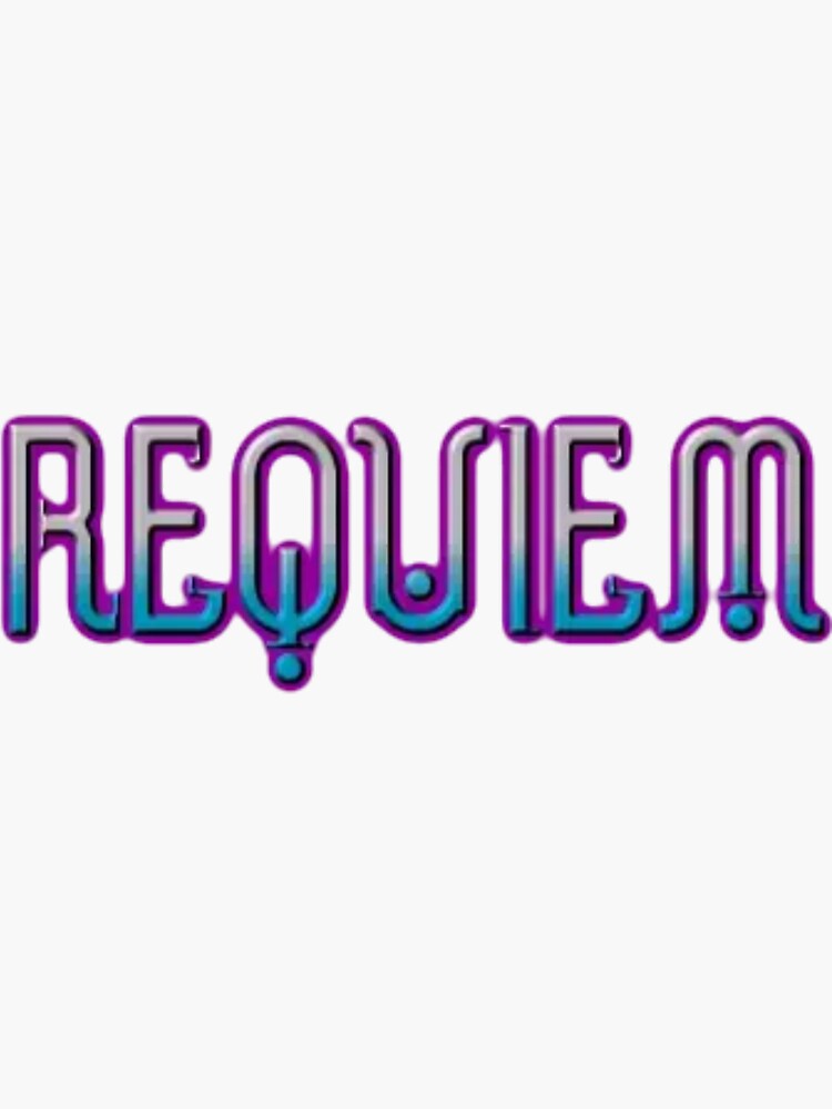 "Requiem Logo" Sticker for Sale by BlacklistEnt | Redbubble