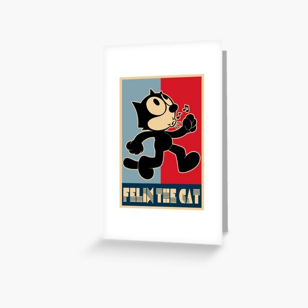 "Felix the cat middle finger vintage." Greeting Card by soniya20 ...