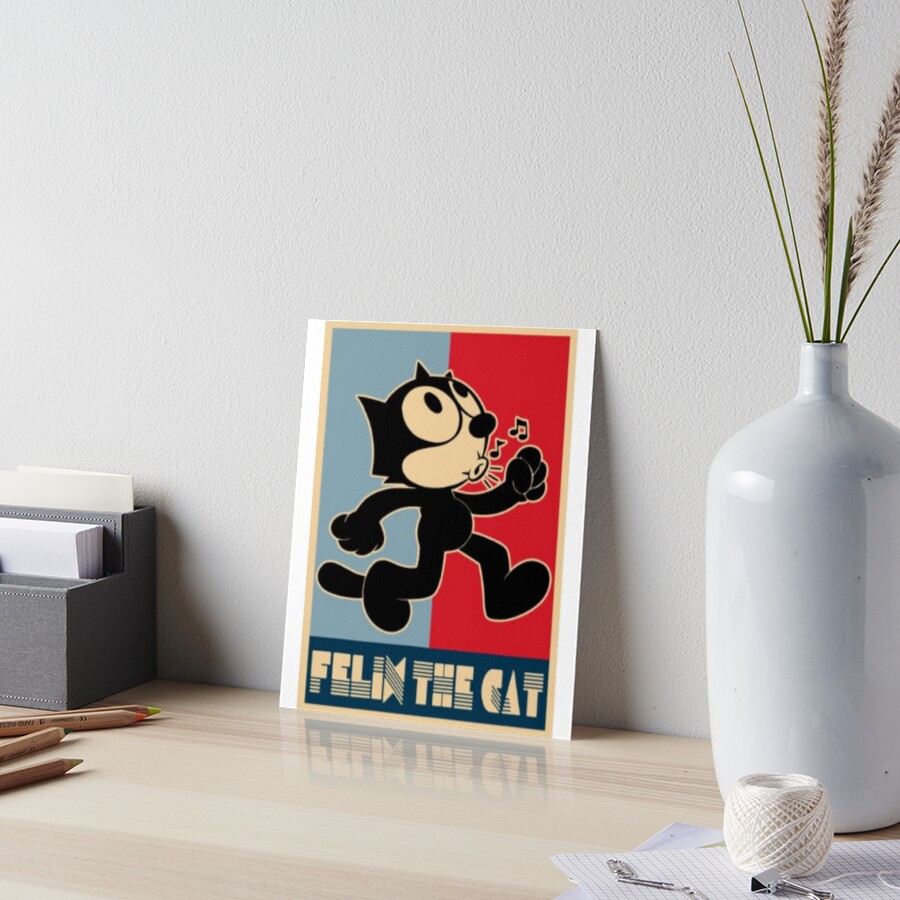 "Felix the cat middle finger vintage." Art Board Print by soniya20 ...